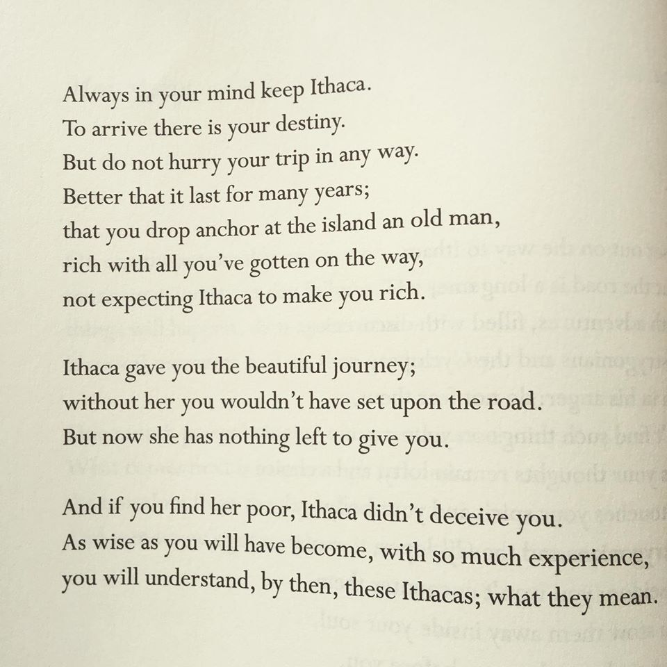 POEM A DAY: ITHACA - The Poetry Book Society