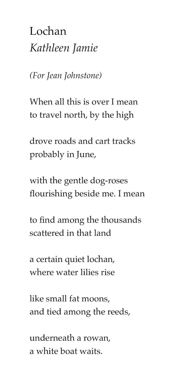 POEM A DAY: LOCHAN - The Poetry Book Society