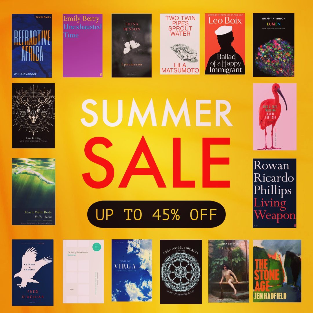 SUMMER SALE UP TO 45% OFF - The Poetry Book Society