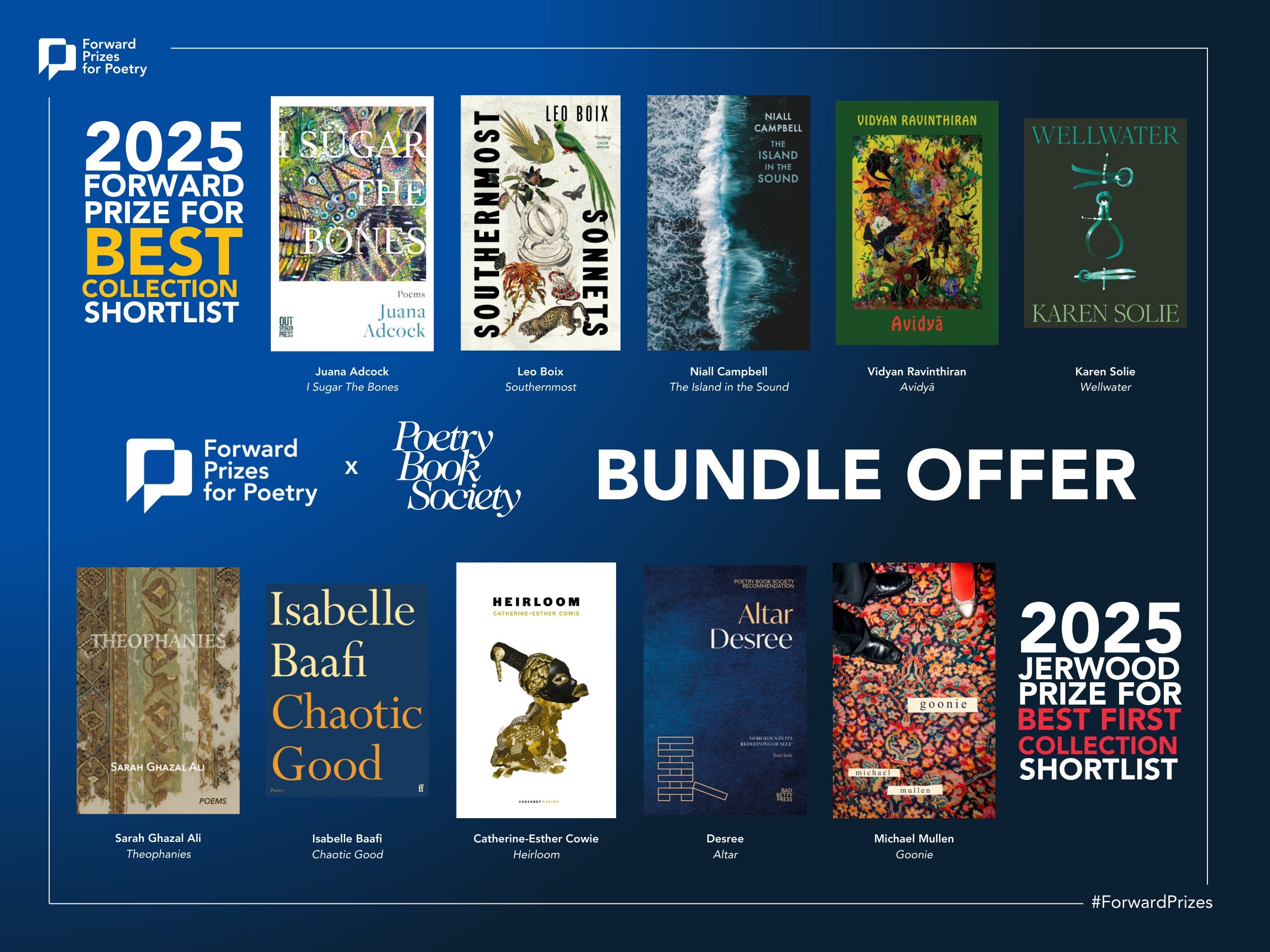 Forward Prize Bundle 2025 (FREE SHIPPING - UK ONLY) - The Poetry Book ...