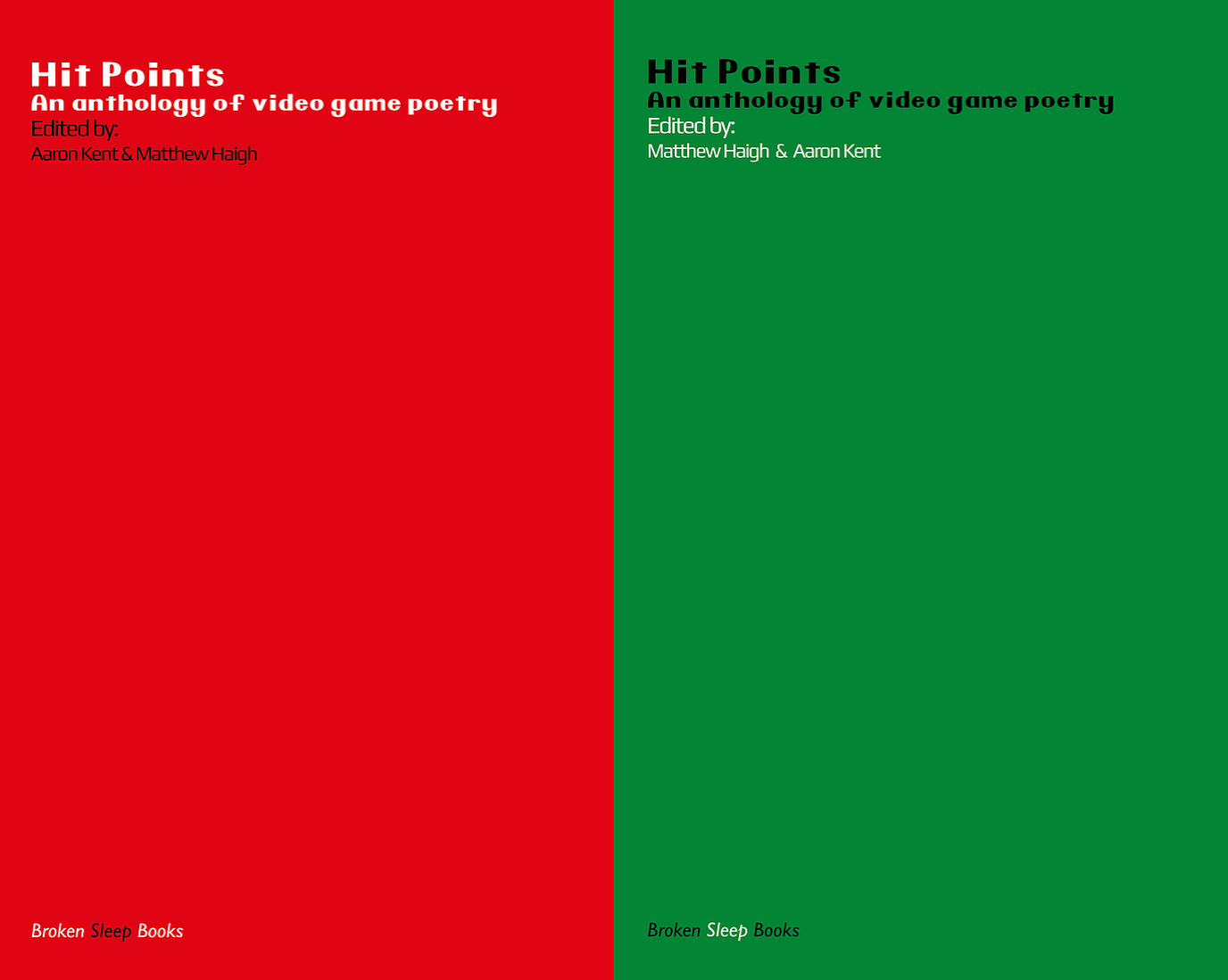 Hit Points: An Anthology of Video Game Poetry ed. by Matthew Haigh and ...